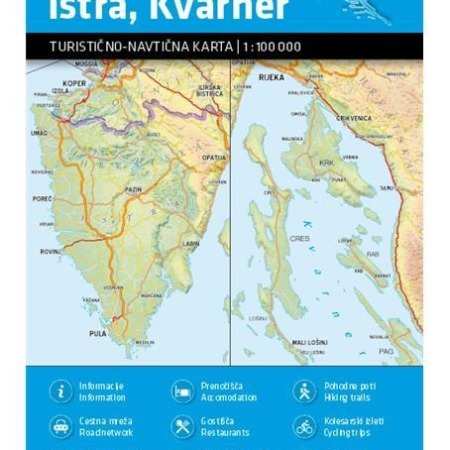 Isztria, Kvarner-öböl turisztikai és hajózási térkép / Kartografija
