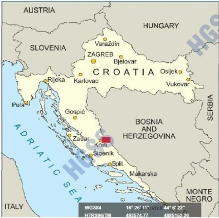 Dinári-hegység turistatérkép 1:25 000 / PP (Nature Park) Dinara ...