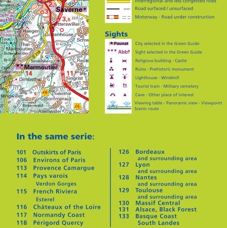 Fekete-erdő, Elzász, Rajna-völgy térkép (131) / Michelin ZOOM maps ...